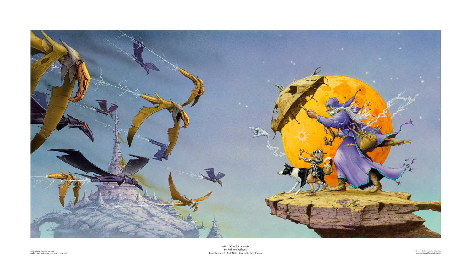 Here Comes the Rain (Magnum) print by Rodney Matthews – Rodney Matthews ...