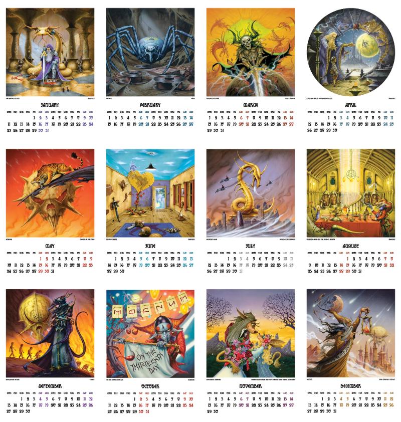 Rock Paintings 2021 Calendar by Rodney Matthews – Rodney Matthews Studios