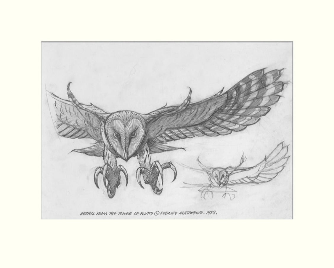 Detail from the Tower of Flints (Titus Groan) by Rodney Matthews ...