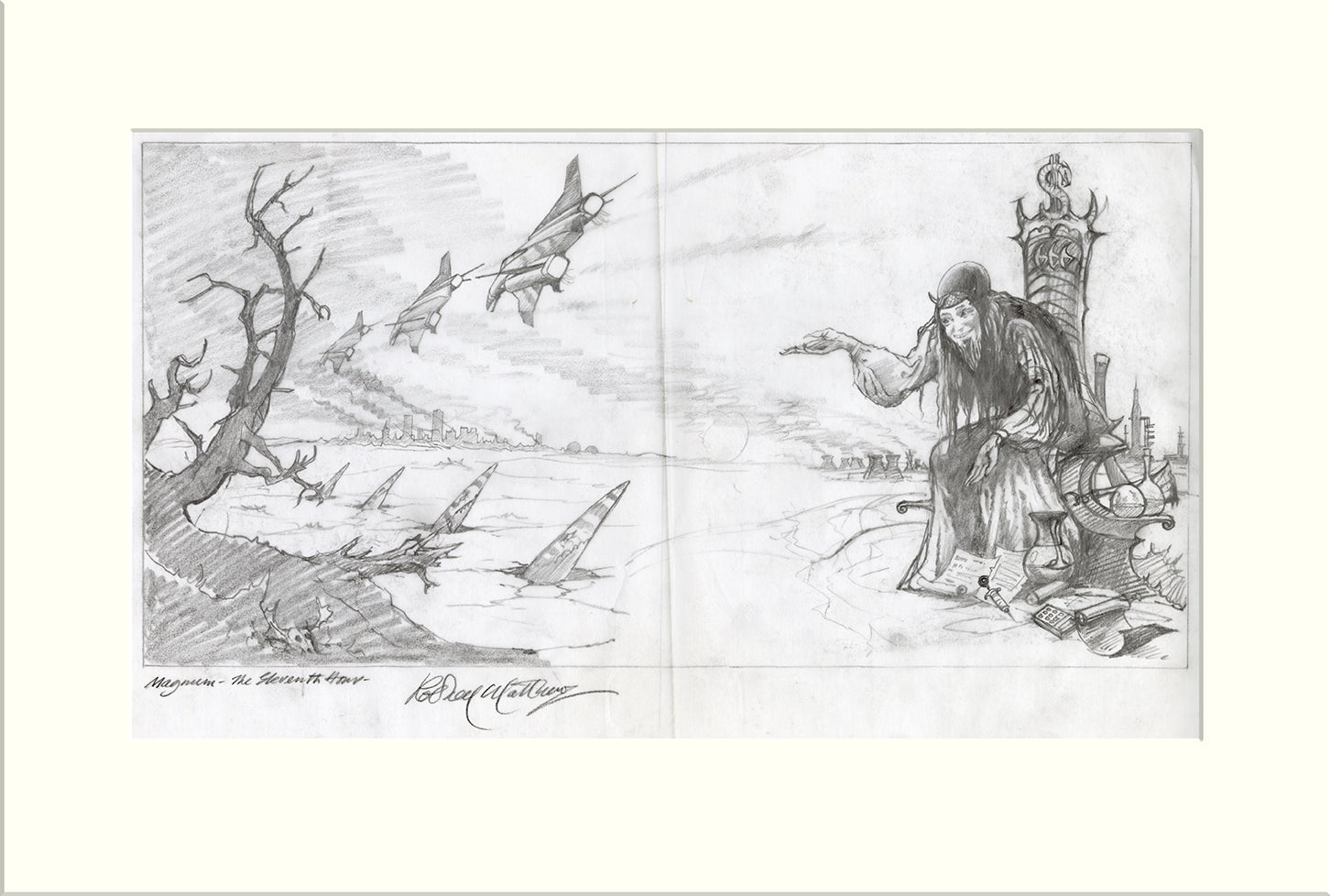 Magnum: The Eleventh Hour! original pencil drawing – Rodney Matthews ...