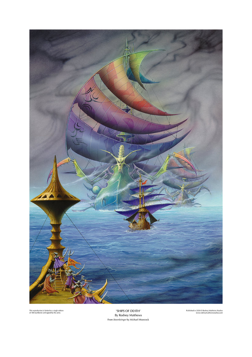 Stormbringer: Ships of Death limited edition giclèe art print – Rodney ...