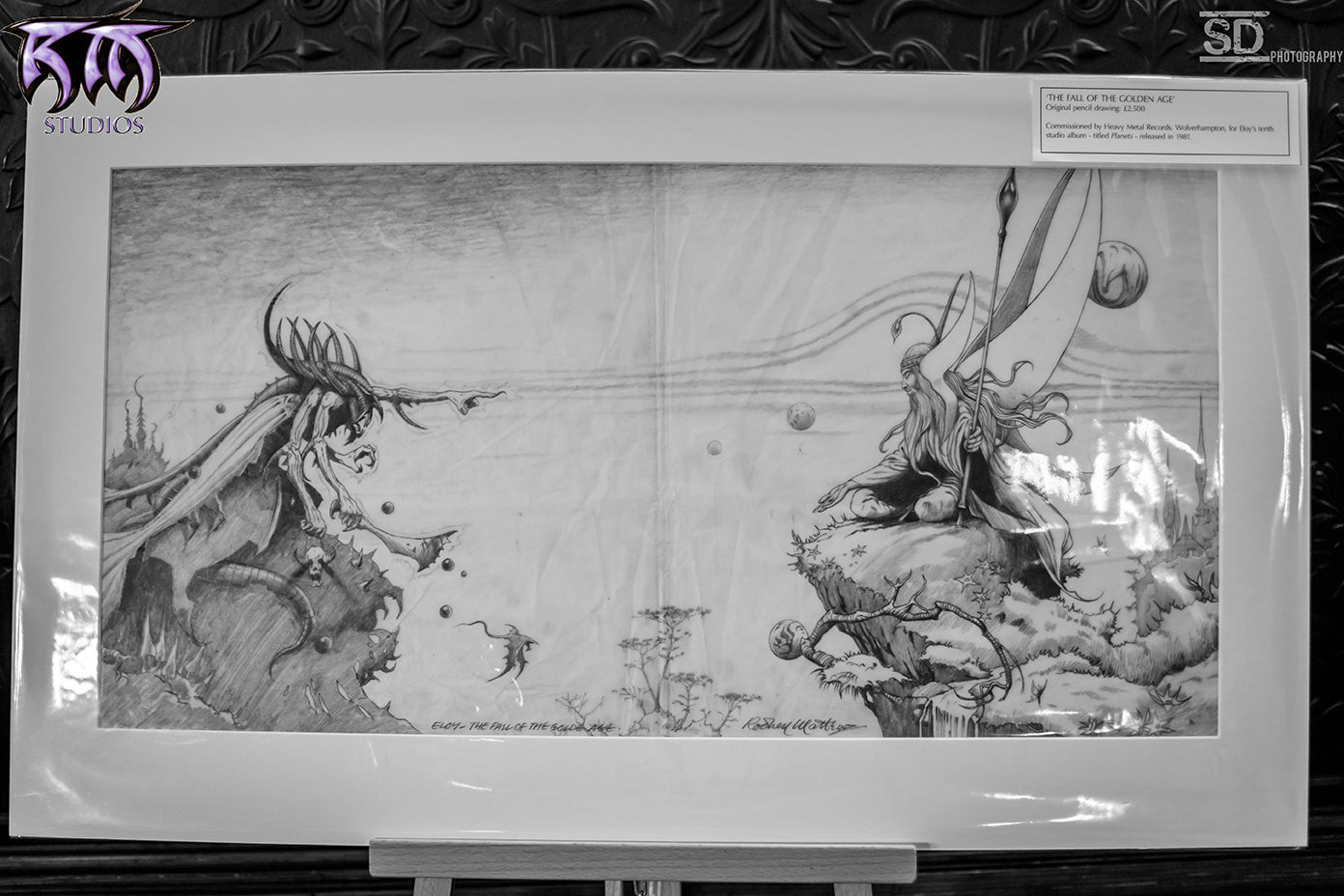 Eloy: Planets/The Fall of the Golden Age original pencil drawing ...