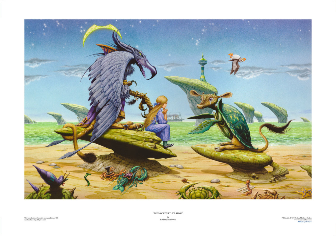Alice in Wonderland: The Mock Turtle's Story limited edition giclèe ar ...